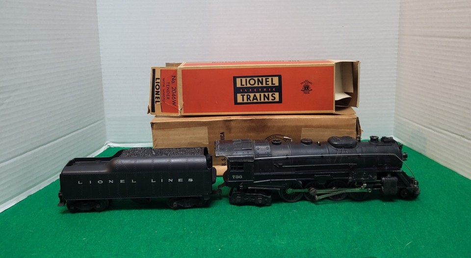 Lionel 736 With 2046W With Original Boxes has same boiler front as the ...