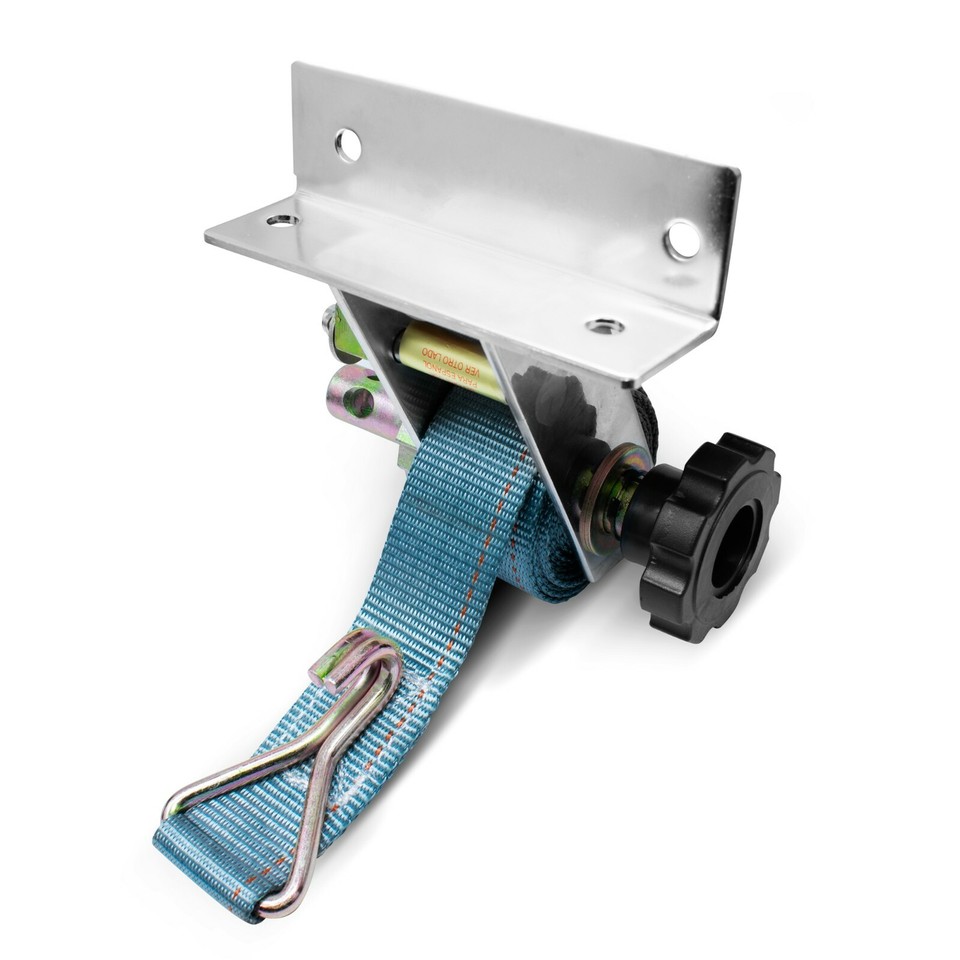 Polished Stainless Steel Ladder Rack Ratchet Tie-Down Straps (Pair ...