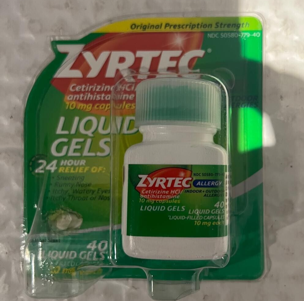 Zyrtec Liquid-Gels - 40 Count (Expires On 2/25) | eBay