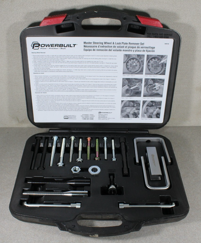 Powerbuilt Master Steering Wheel and Lock Plate Puller Kit, 16Pc Car ...