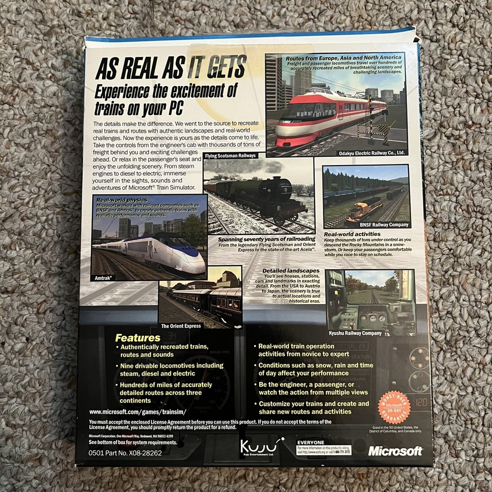 Microsoft Train Simulator (PC, 2001) - Big Box 659556583934| eBay