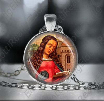 St. Emma Catholic Necklace St Hemma Medal 1'' Pendant w 24'' Chain ...