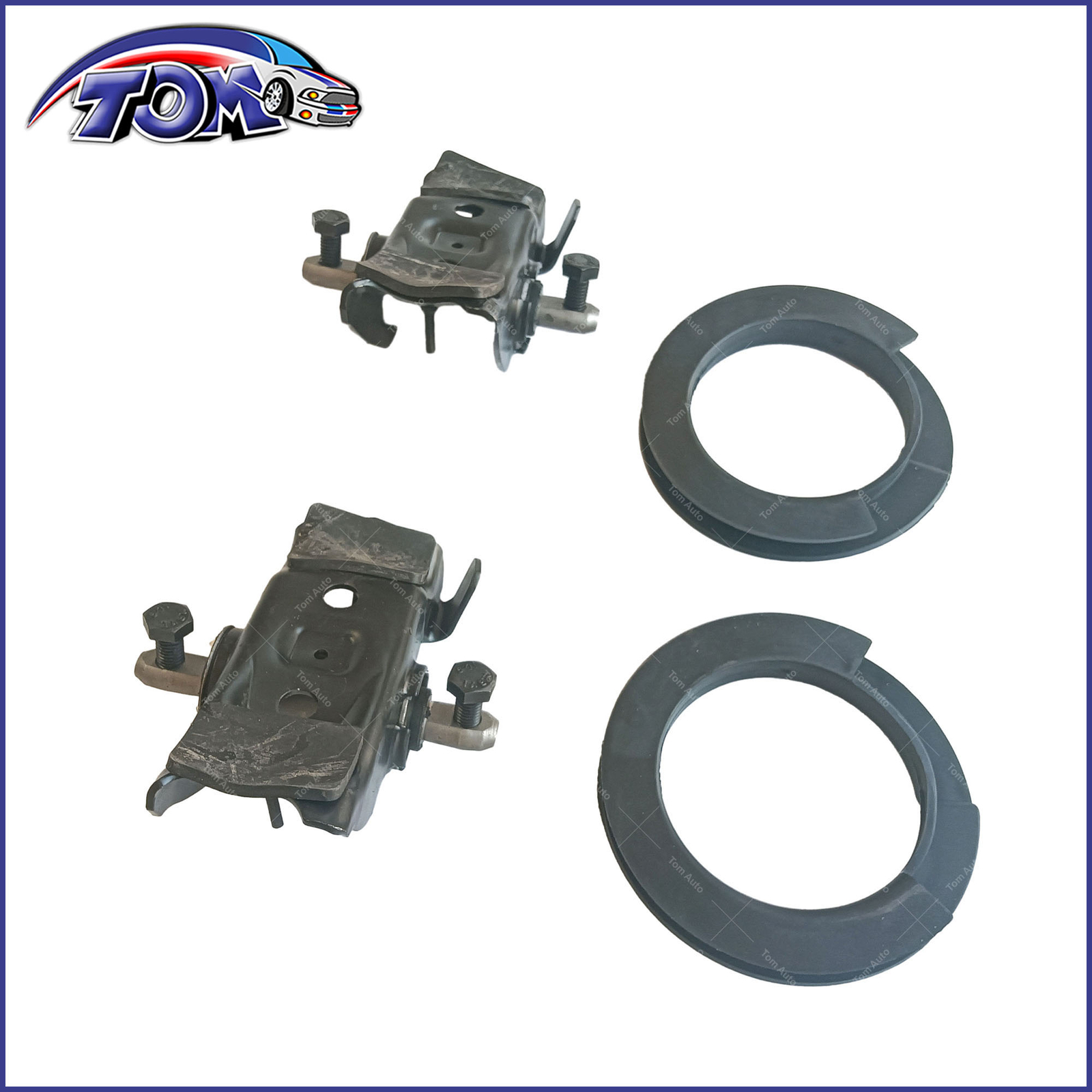 4Pc Spring Seat Saddles Coil Spring Perches Insulator Kit for Ford ...