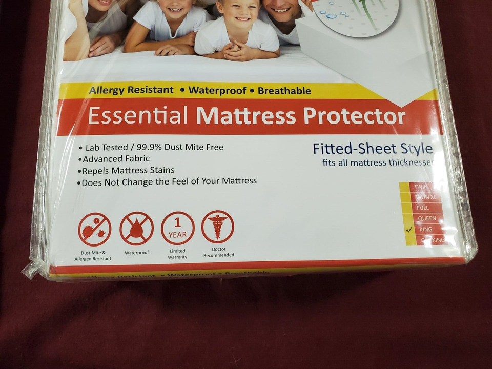 Essential Mattress Protector Rooms To Go King Size Waterproof Allergy ...