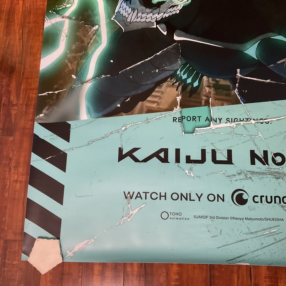 KAIJU #8 Do Not Approach Crunchyroll Bus Stop Orig. Manga Series Poster 48x70i | eBay