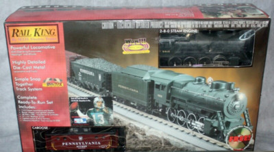 M.T.H. Rail King Pennsylvania 2-8-0 Keystone Freight Express Train Set ...