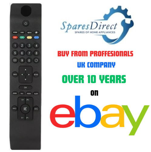 TV Remote Control RC3902 For Bush Hitachi Sharp Technika Polaroid TVs ...