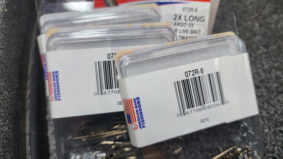 4 Packs Vintage 072R-6 Eagle Claw 2x Long Size 6 Live Bait Saltwater | eBay