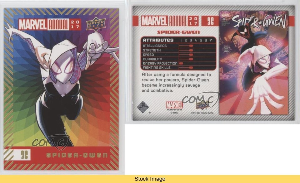 2017 Upper Deck Marvel Annual Color Wheel Spider-Gwen #36 READ 5x5 | eBay
