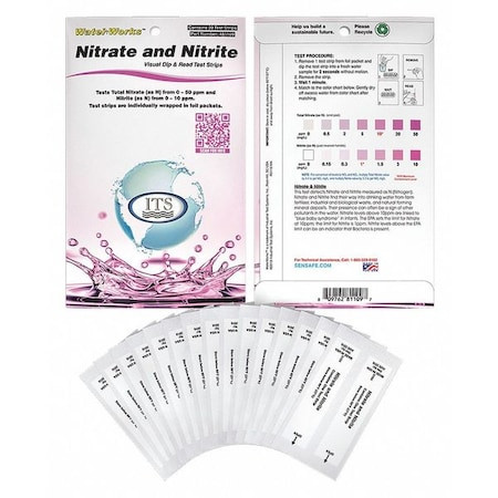 Industrial Test Systems 481109 Test Strip,Nitrate/Nitrite Nitrogen,Pk30 ...