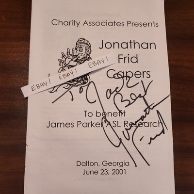 DARK SHADOWS JONATHAN FRID Handout "Capers" - *Autographed* | eBay
