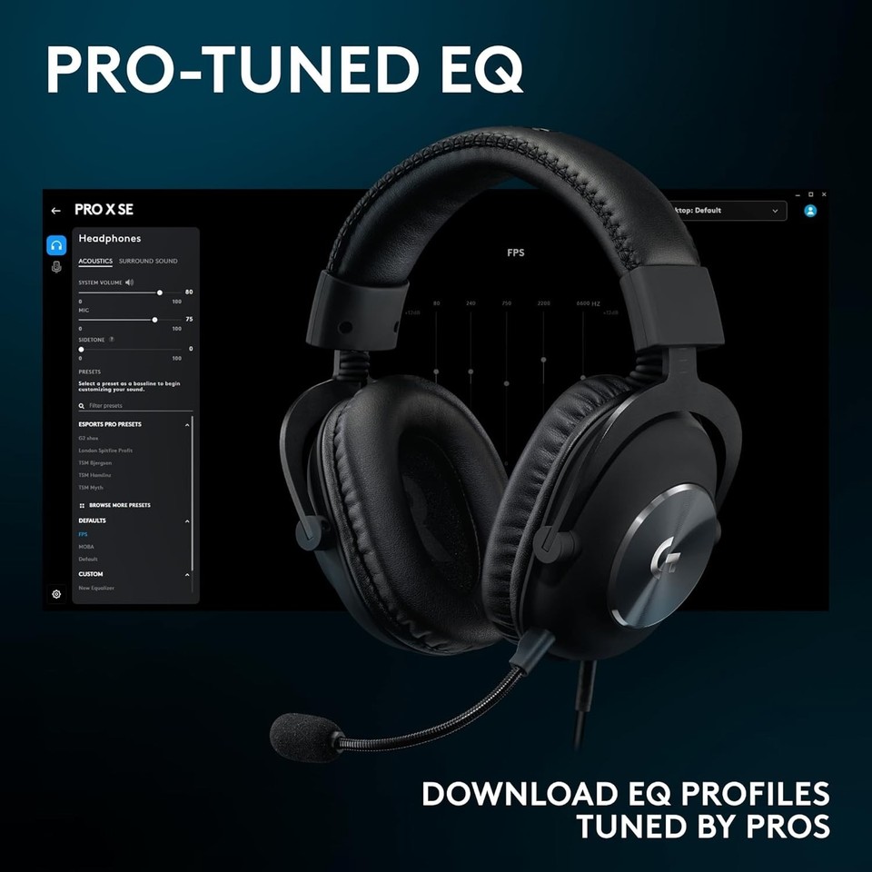 Logitech G Pro X SE Wired Gaming ! HEADSET ONLY | USB DAC Incl. *NEW ...