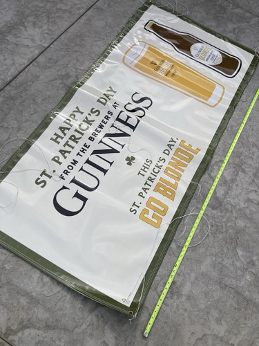 🔥 Guinness Blonde St Patrick’s Day Irish Vinyl Beer Party Banner Sign ...