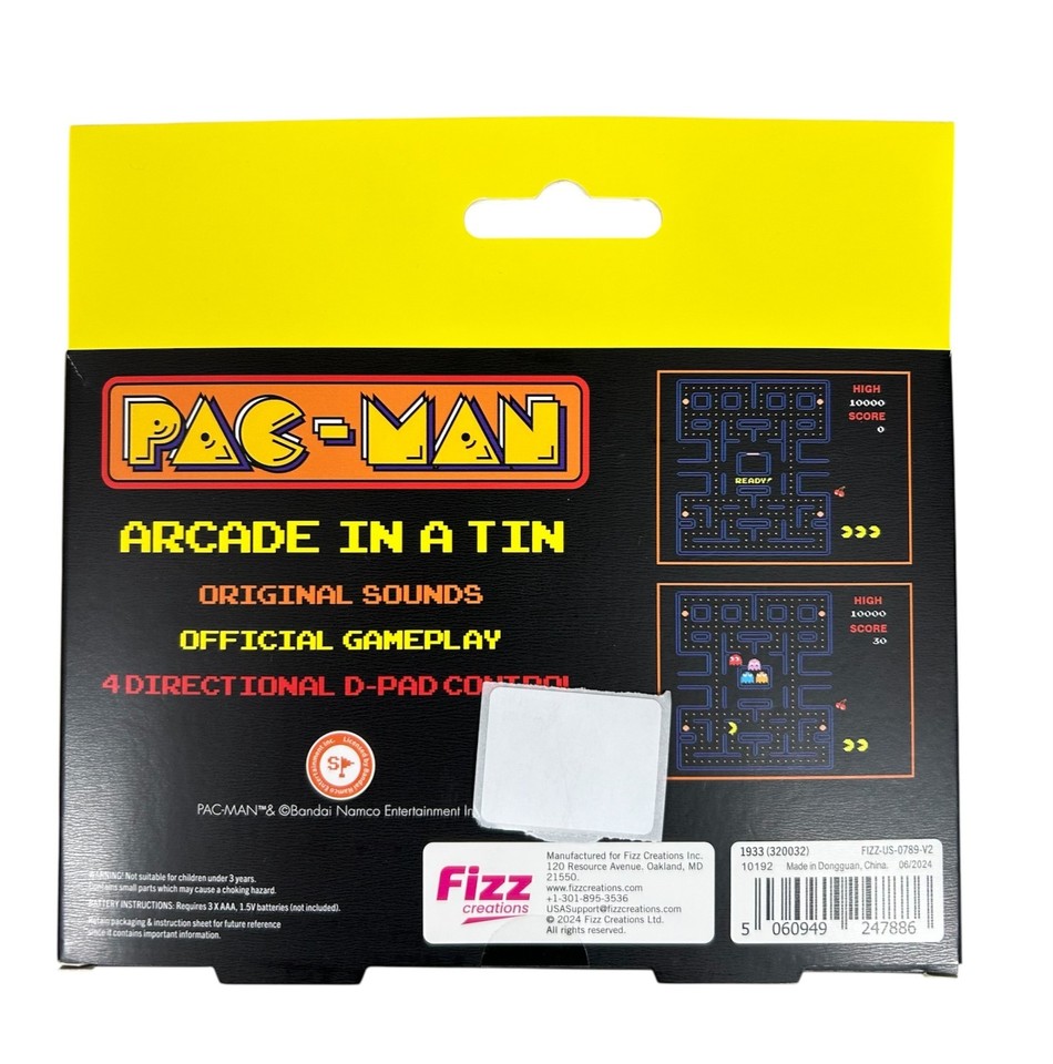 Fizz Creations Pac-Man Arcade In A Tin 1933 | eBay