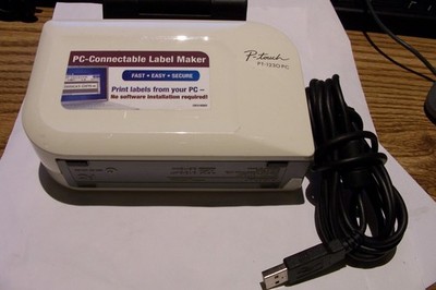 BROTHER P-TOUCH PT-1230PC PC-CONNECTABLE LABEL MAKER AUTO CUTTER C5-4 ...