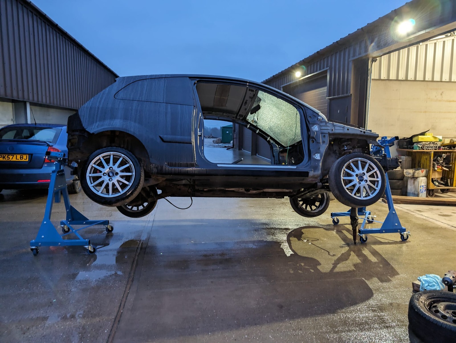 Heavy duty rollover jig rotisserie on wheels mobile fits any vehicle ...