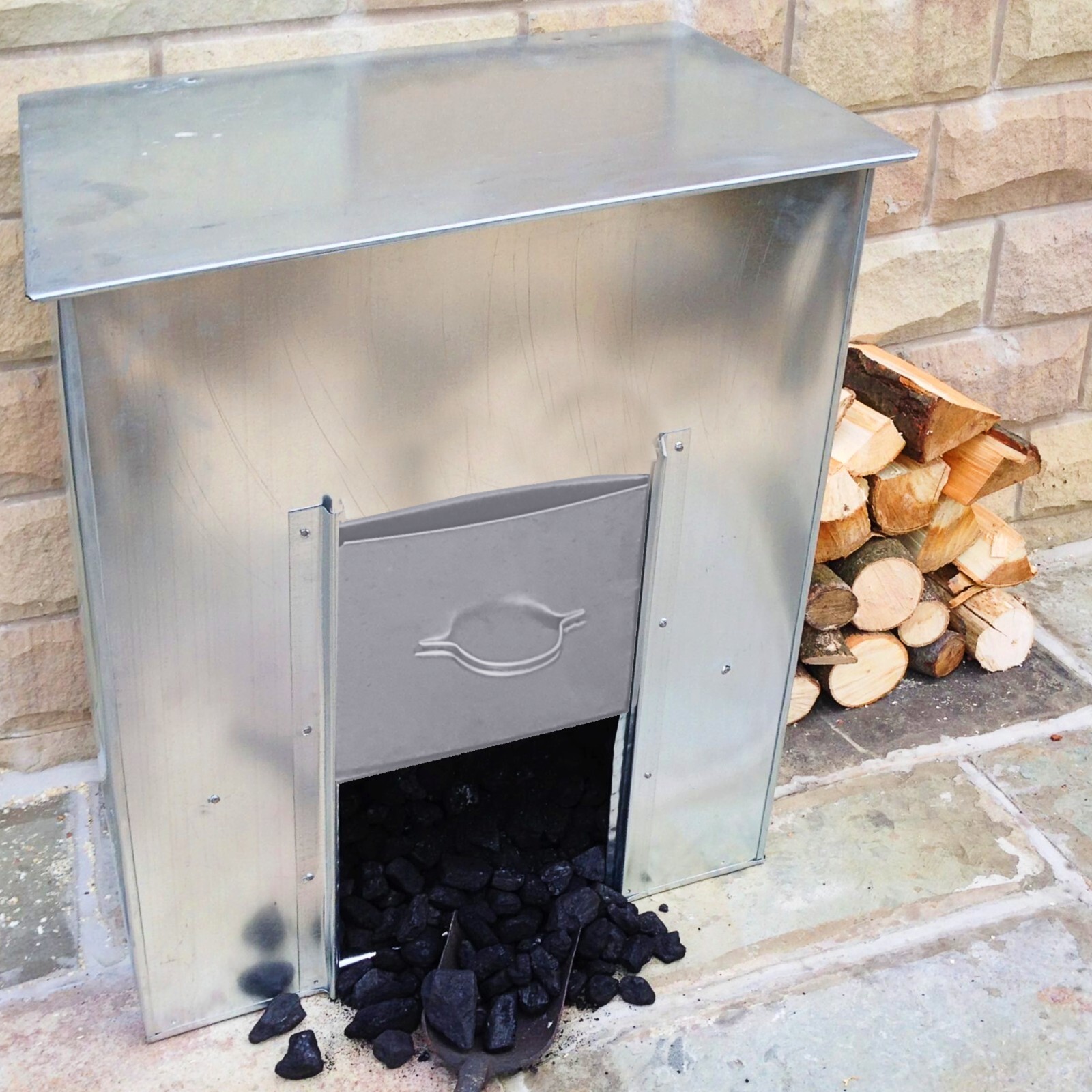 Coal Bunker Storage Steel Bunker for Solid Fuels Coal Logs Shovel Coal ...