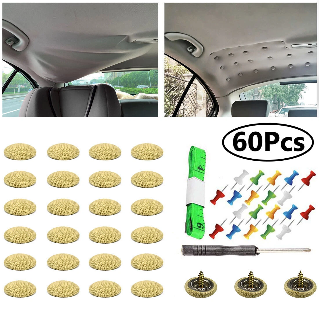 How To Fix A Sagging Ceiling In Car | Shelly Lighting