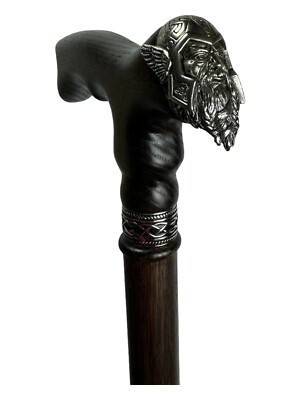 Asterom - Hand Made Viking Thor Walking Carved Wooden Fine Cane - 36 ...