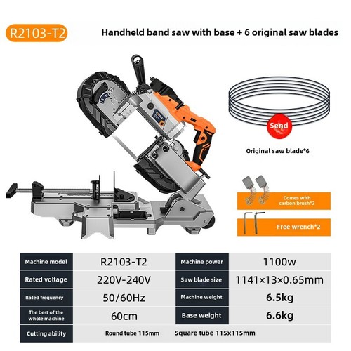 Multifunctional Small Portable Handheld Band Saw Cutting Machine ...