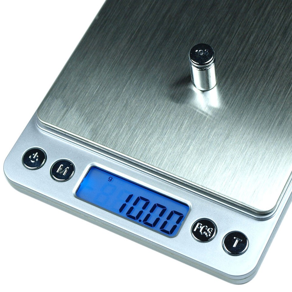 500g x 0.01g Digital Precision Scale ACCT-500 Counting Scale with Trays ...