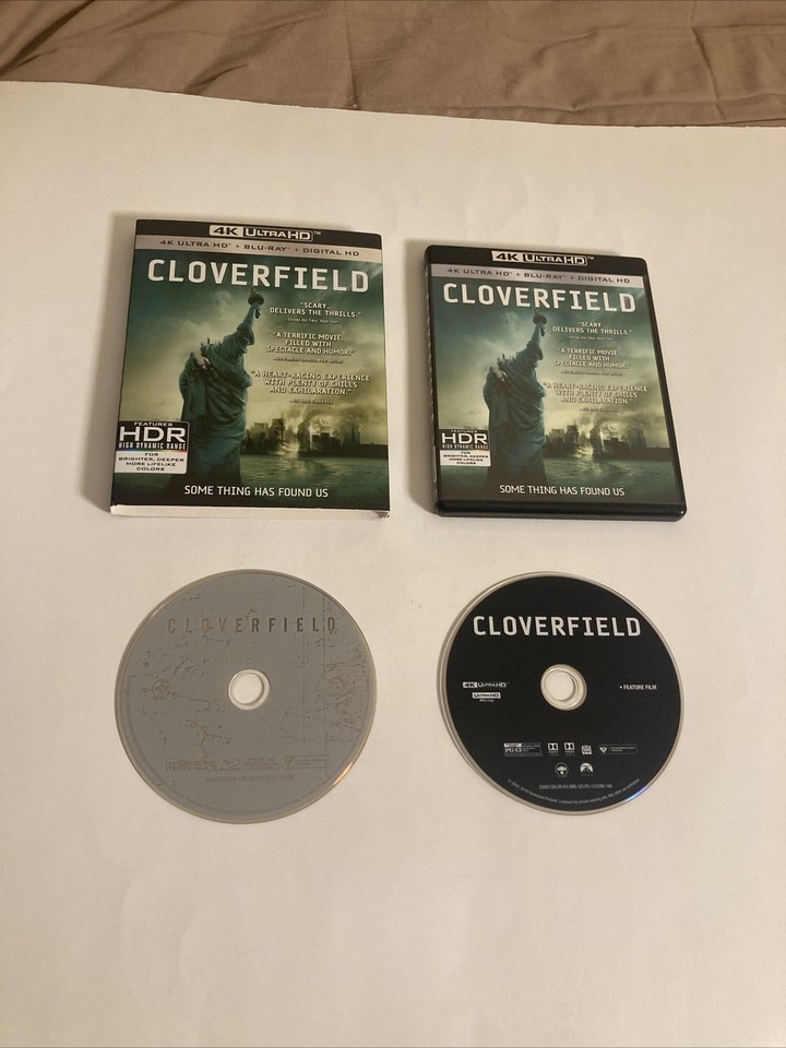 Cloverfield 4K Ultra HD Blu-Ray 2-Disc Set Mike Vogel 2008 Horror Movie ...