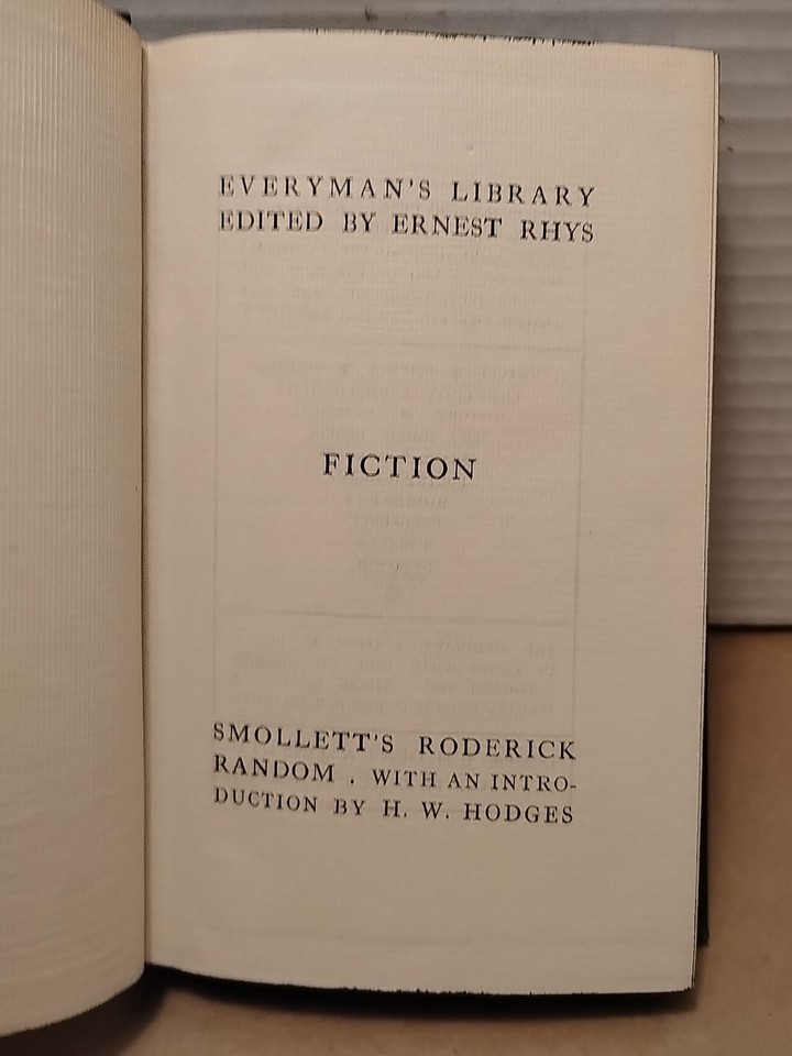 Roderick Random by Tobias Smollett - Everyman's Library - Vintage ...