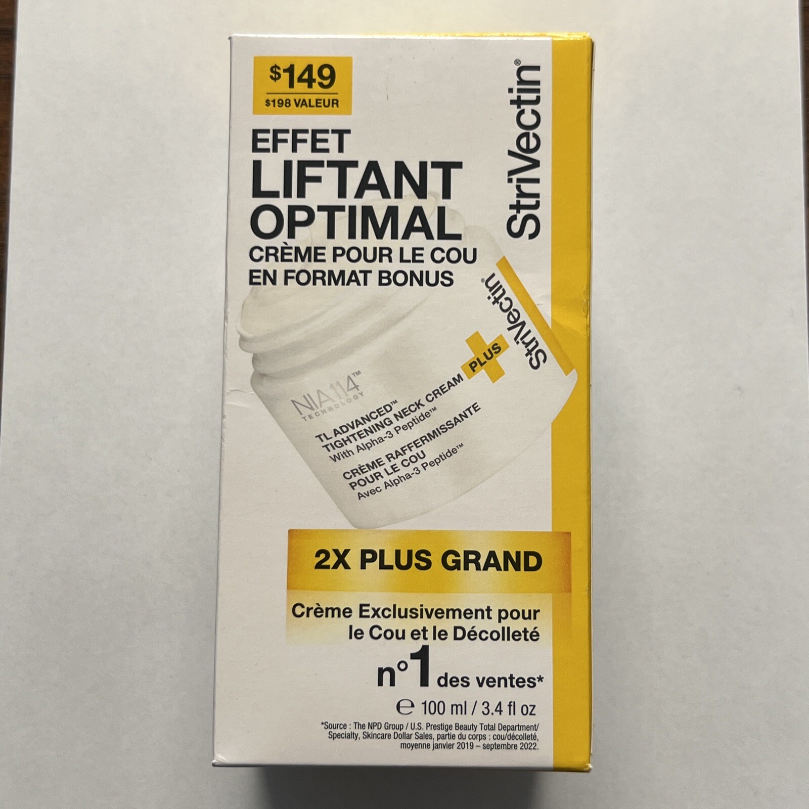 StriVectin NIA114 TL Advanced Tightening Neck Cream Plus 3.4oz for sale ...