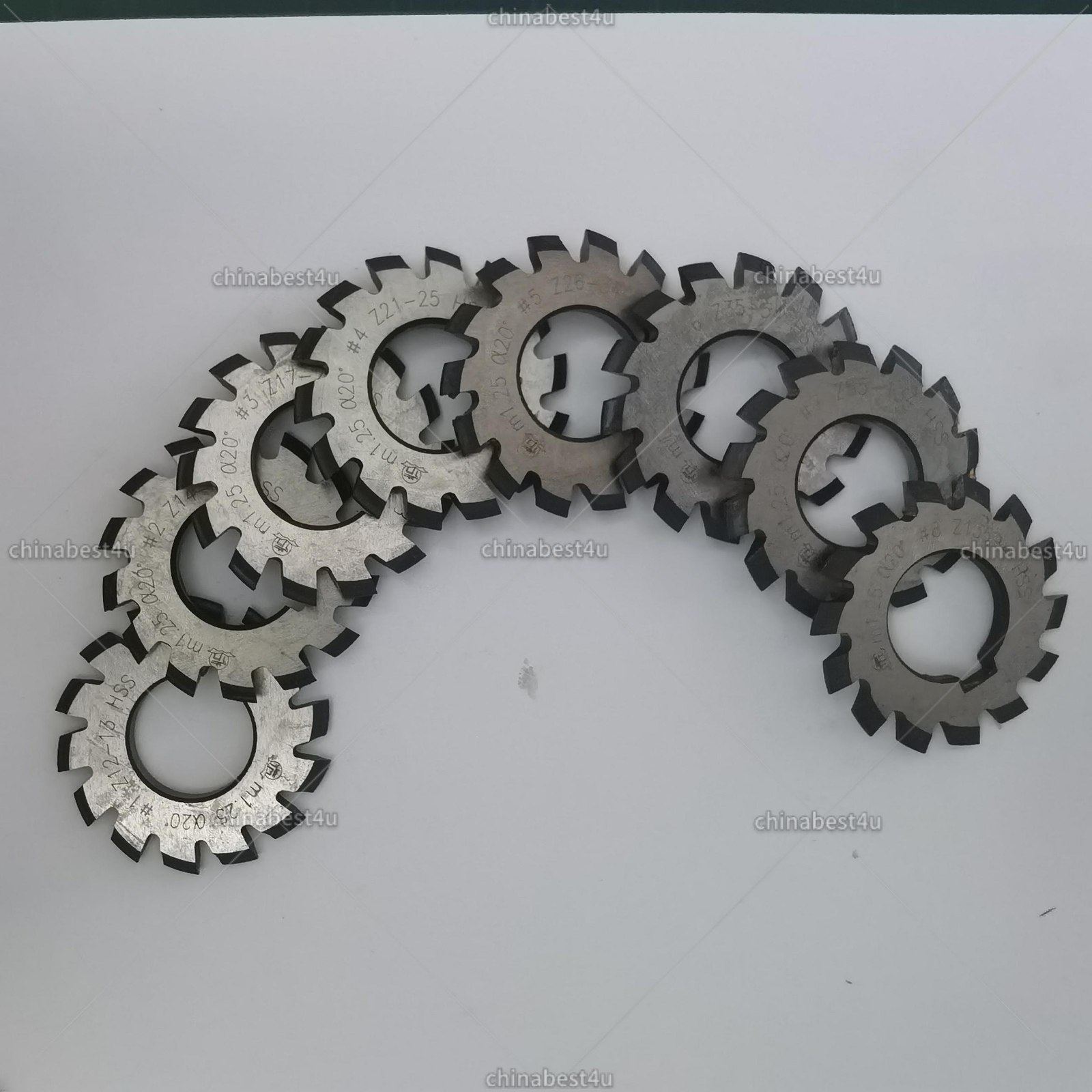 8Pcs/set Module M0.5 M0.8 M1 M1.25 M1.5 M1.75 M2 M3 PA20 Involute Gear ...