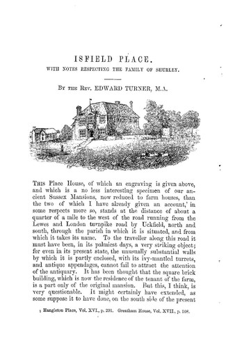 Isfield Place, Sussex, with notes on the family of Shurley | eBay UK