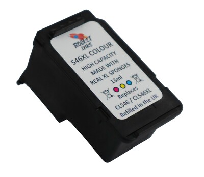 CL546XL Colour Refilled Ink Cartridge For Canon PIXMA MG2550S Inkjet ...