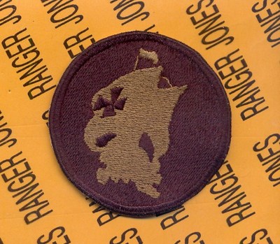 US Army Caribbean Command reversed OD Green & Black BDU 2.5" patch c/e ...