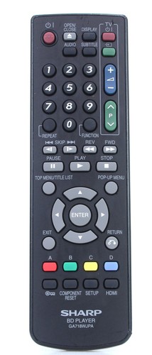 Sharp GA718WJPA Télécommande d'origine Lecteur Blu Ray (Réf#T-220) | eBay
