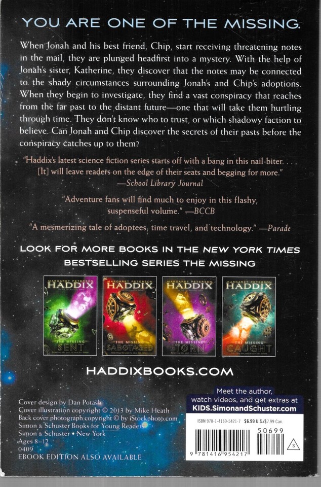 THE MISSING FOUND by MARGARET PETERSON HADDIX Trade Paperback unread ...