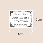 Personalised Self Adhesive Name Return Address Sticky Labels Stickers ...
