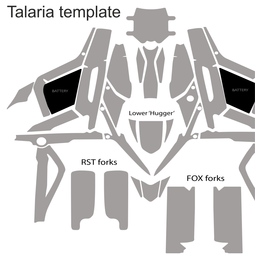 Talaria Vector template eps design file to scale | eBay