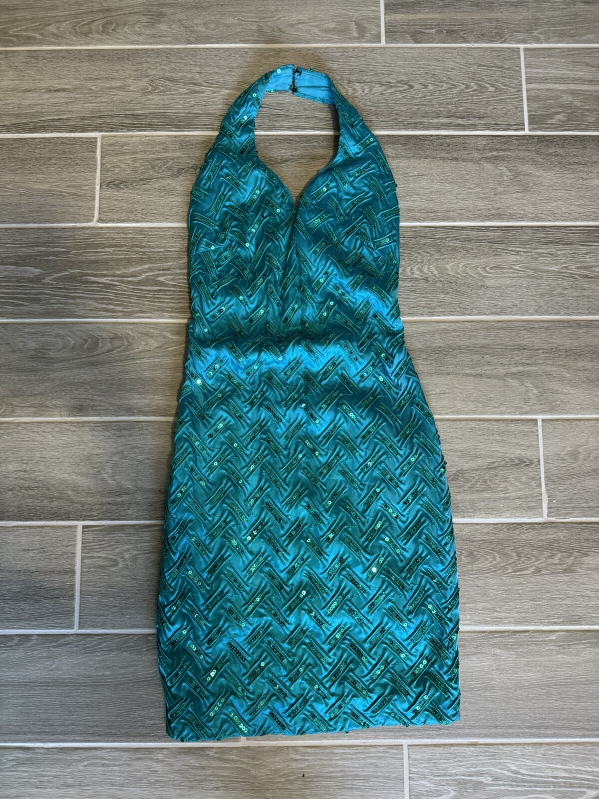 Vintage Sequin Dress 4 Alyce Designs Made In USA - Gem