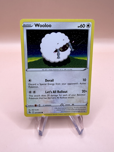 Wooloo 221/264 Regular Common Fusion Strike Pokemon Trading Card TCG NM ...