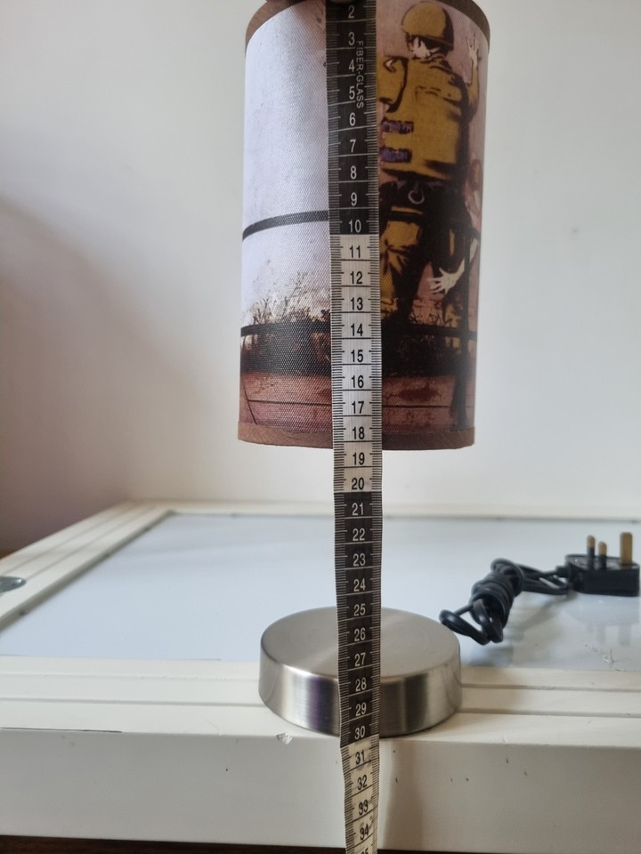 Banksy Style Graffiti Art Bedside Table Lamp – Street Art Inspired ...