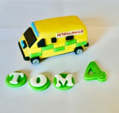 Ambulance Cake Topper Doctor Cake Decor NHS Paramedic Edible Nurse Cake ...