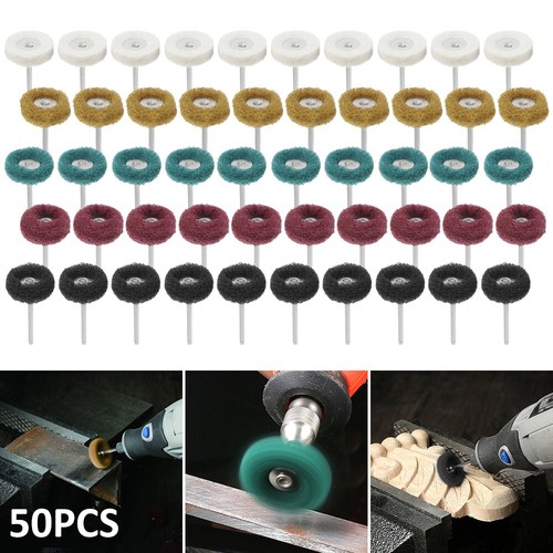 50PCS Wheel Buffing Polishing Set For Dremel Rotary Tool Bit ...