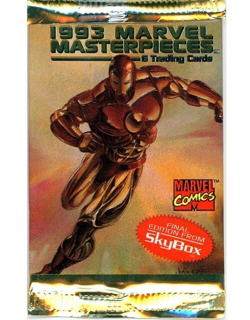 Lot Of Two (2) Packs - 1992 & 1993 Marvel Masterpieces Cards From ...