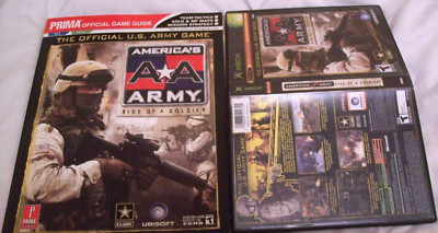 Original Xbox America's Army-Rise of a Soldier game w/Strategy Guide ...
