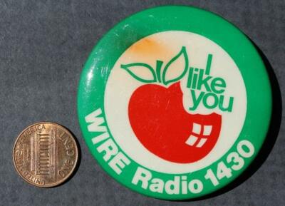 1974 Indianapolis Indiana WIRE 1430 AM Radio station I Like You apple ...