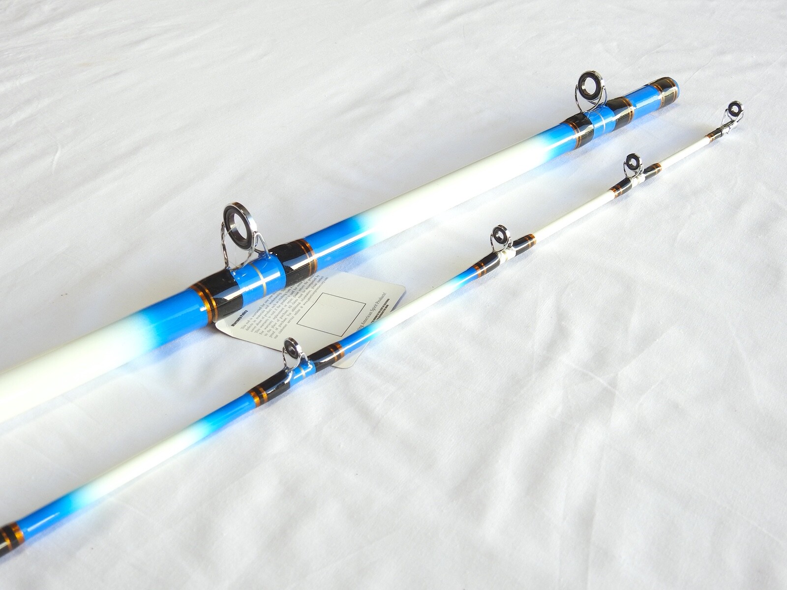 Classic Nite Stick Catfish Casting Rod 12' 2PC Glow Tip Blue | eBay