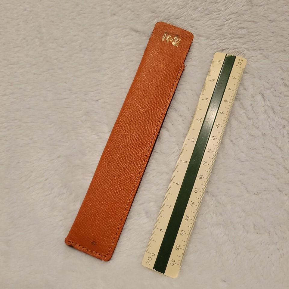 Vintage Keuffel & Esser Co K&E 6 Inch Pocket Ruler 1419W with Leather ...