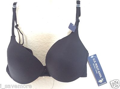 POLO U.S. POLO ASSN. PUSH-UP CONVERTIBLE BACK UNDERWIRE BRA Sz 34B $36 ...