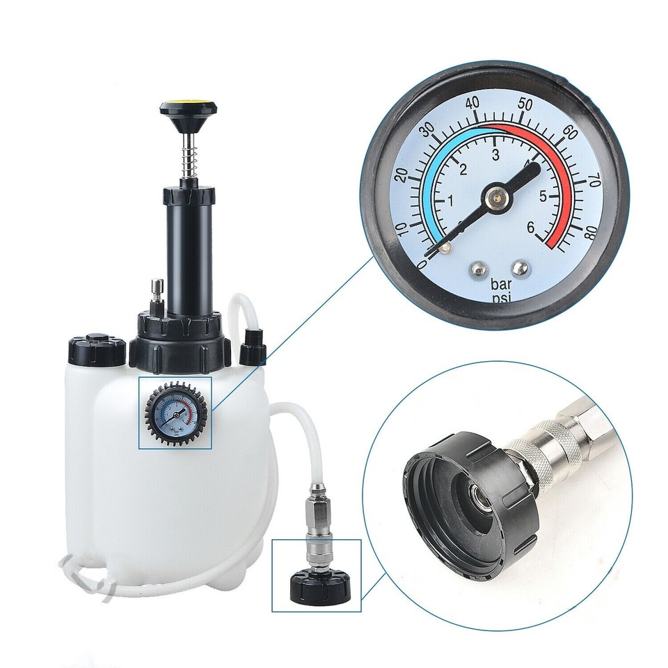 3L+1L Car Brake Bleeder Clutch Bleeding System Fluid Bleeder Tool Set ...