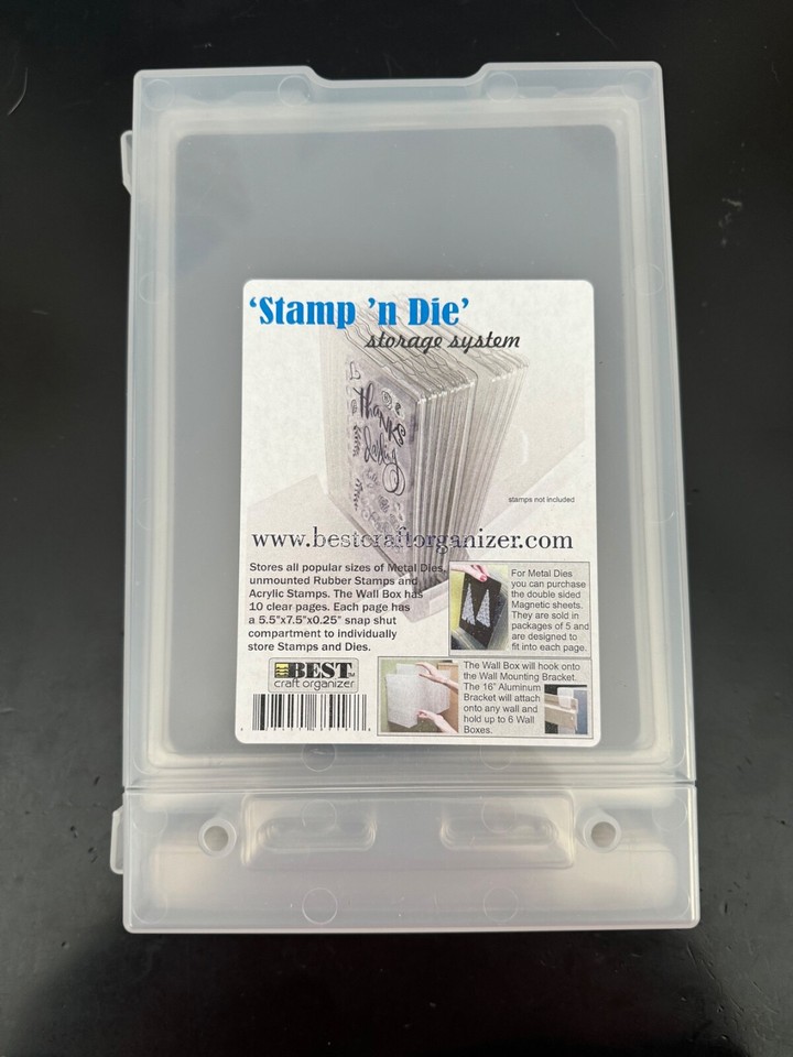 Stampin up Stamp Storage (4 packs / clear cases, magnetic sheets ...