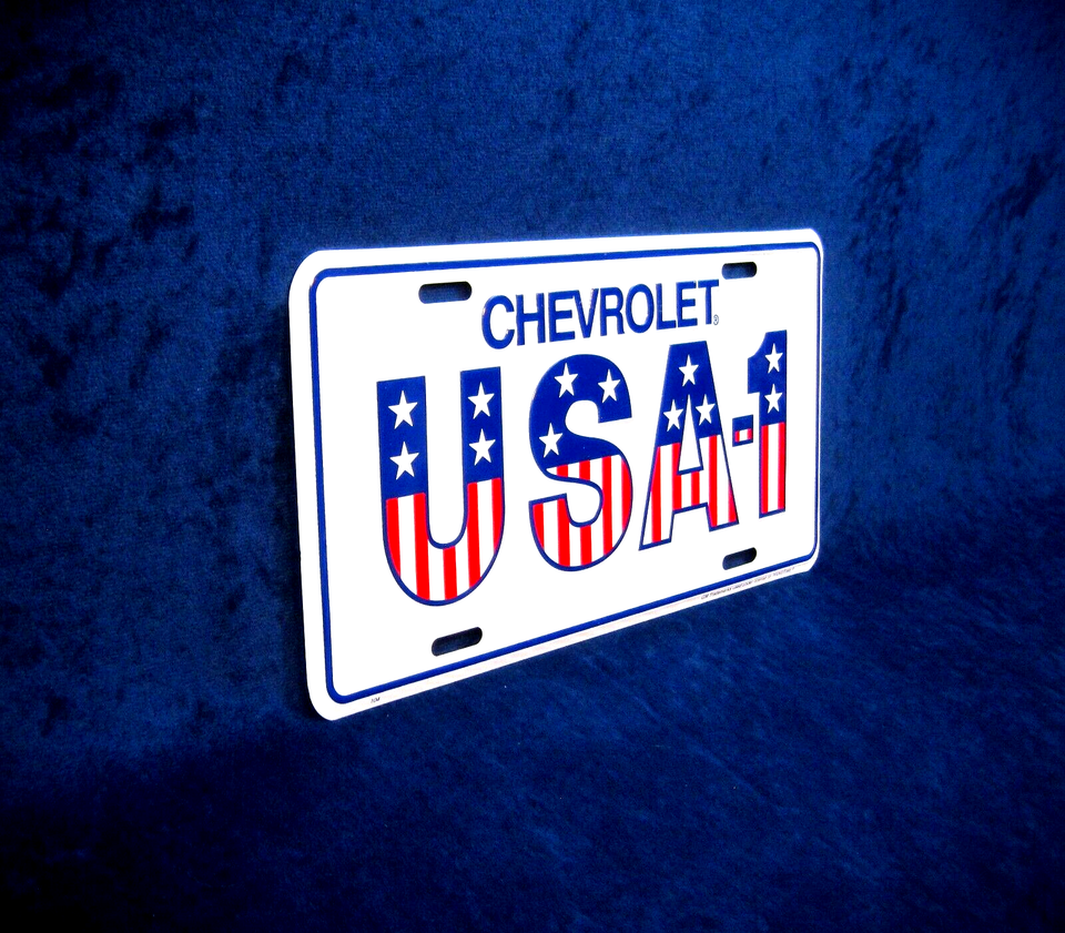 CHEVROLET - USA-1 -*US MADE*- Embossed Metal License Plate Car Auto Tag ...